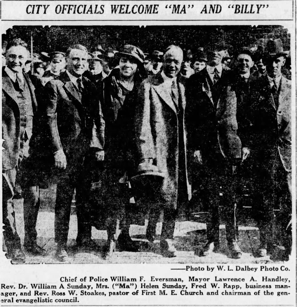 Billy hosted a revival campaign in Richmond, Indiana, April 16-June 4 ...