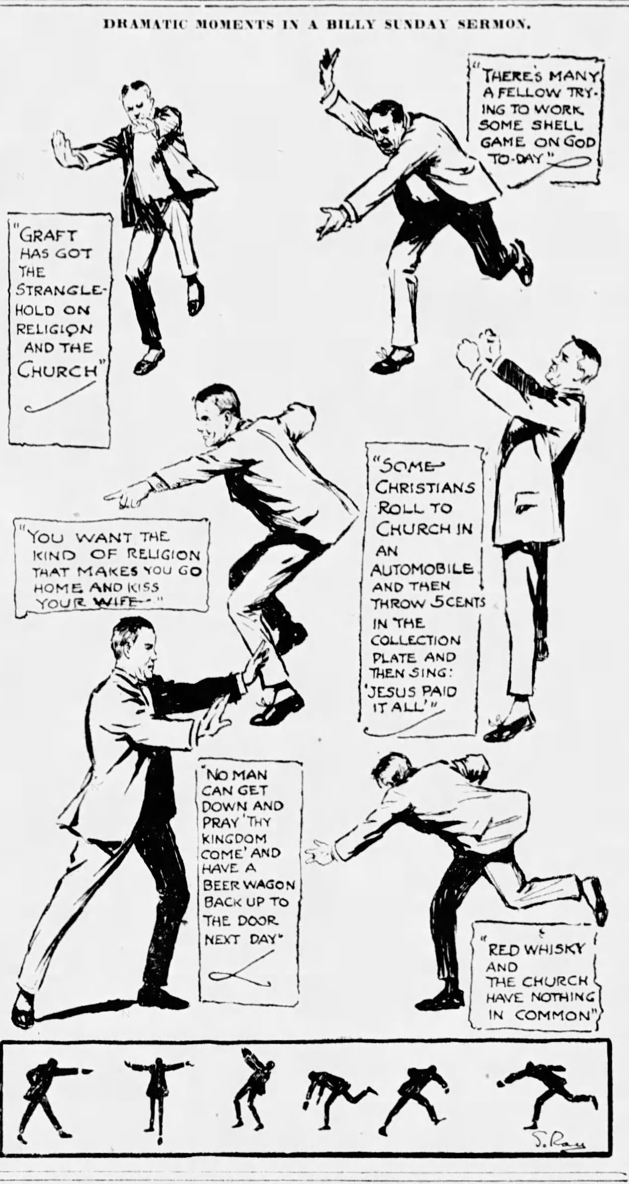 Billy Sunday as an Actor: How a Kansas City Newspaper Explained His ...